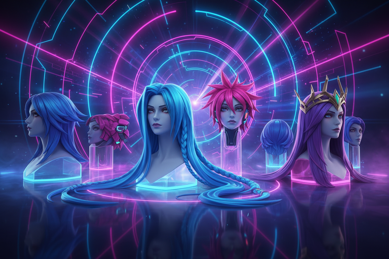 League of Legends Wigs: Engineering Jinx, Ahri & K/DA Styles – FEVERCOS ...